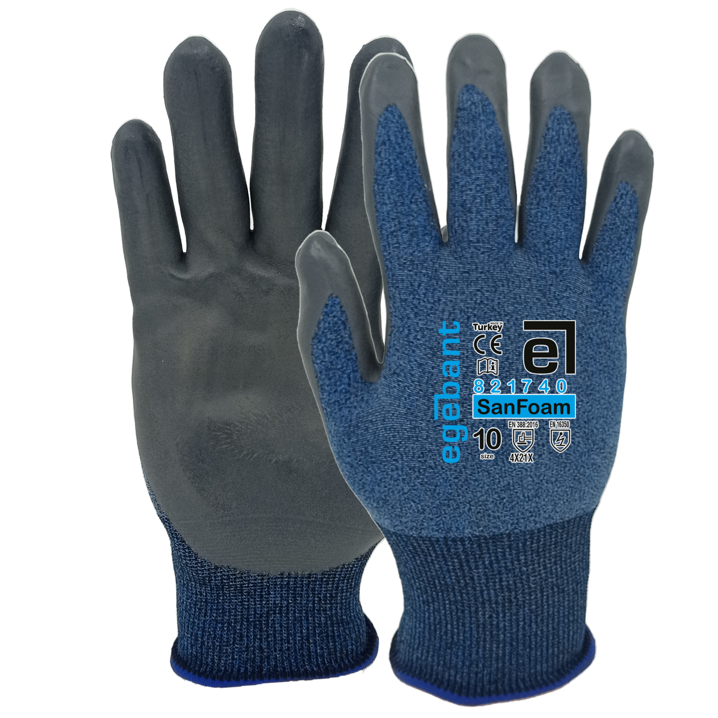 Egebant SanFoam 821740 Köpük Nitril Hassas Montaj Eldiveni | EGEBANT